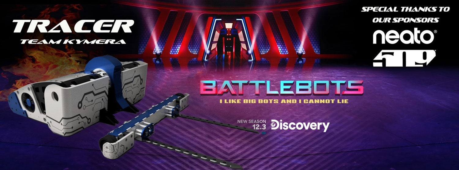 Kymera Competes in the 5th Season of BattleBots - Kymera Body Board